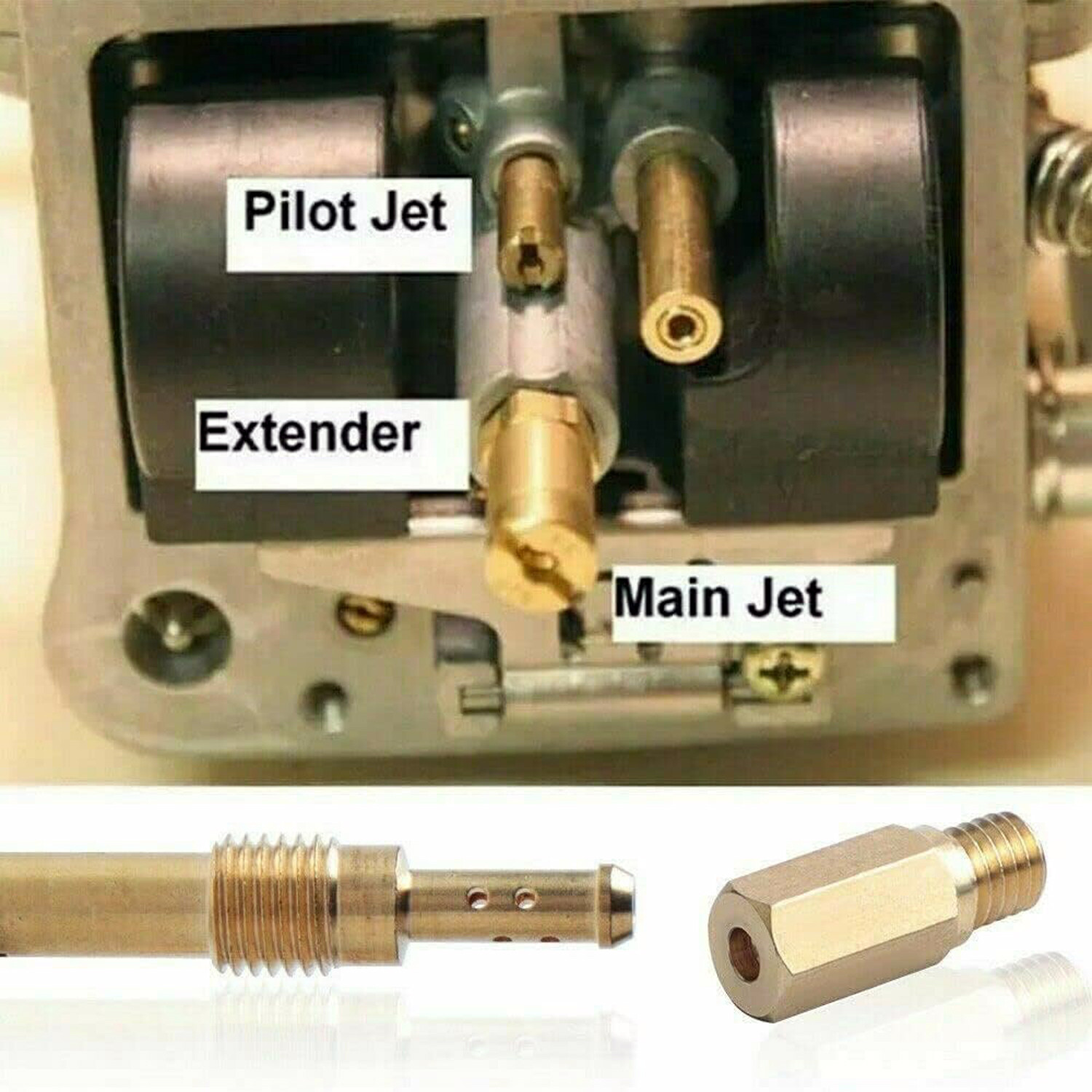 10Pcs Slow Pilot Jet & 10Pcs Carburetor Main Jet kit for Keihin PWK ...