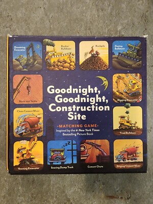 Goodnight Goodnight Construction Site Memory Game Read Description | eBay