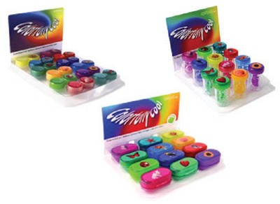 Colourfully Cool Contact Lens Soaking / Storage Cases - Flat - Barrel ...