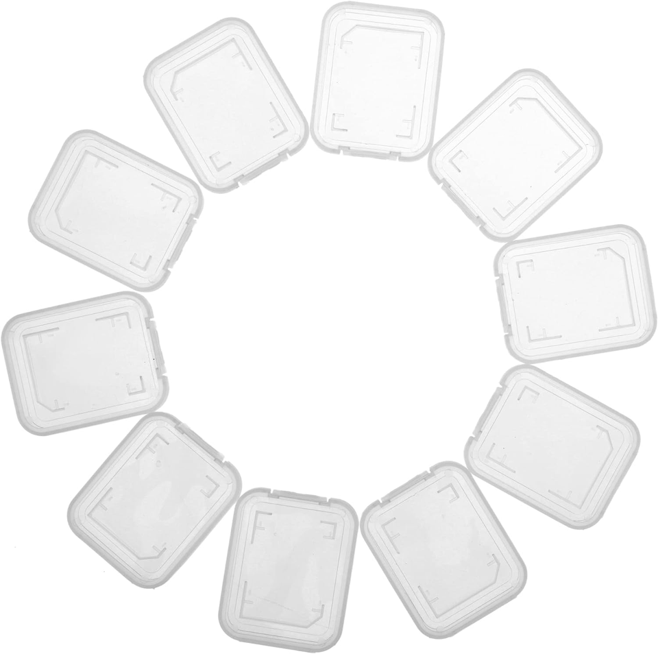 Transparent Standard SD SDHC Memory Card Case Holder Box Storage Boxes ...
