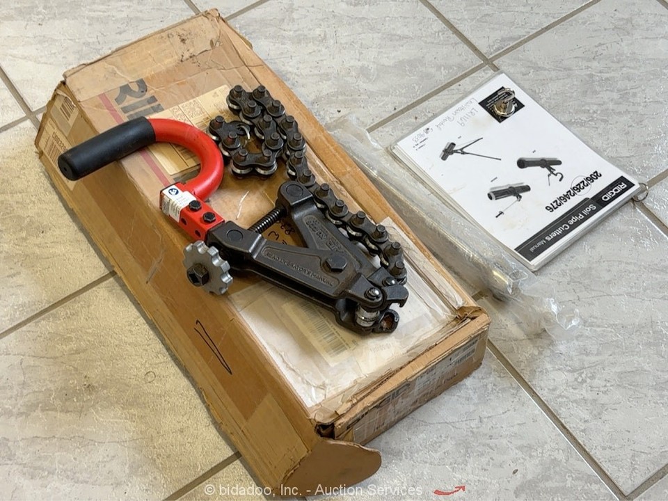 2015 Ridgid 226 In-Place Ratcheting Chain Soil Pipe Cutter bidadoo | eBay
