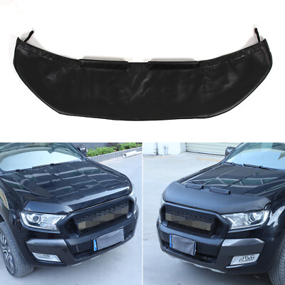 Black Front Bug Shield Hood Deflector Nose Cover Fit For Ford Ranger ...
