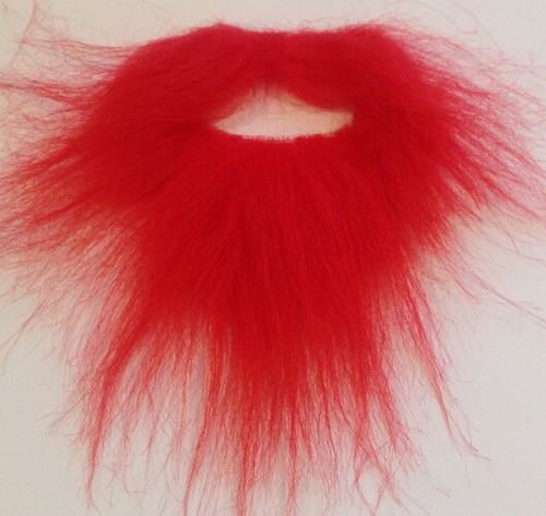 Small fake goatee beard, stick on beard, coloured beard, false beard ...