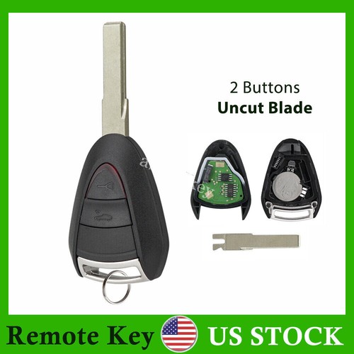 2 BUTTON REMOTE KEY FOB FOR PORSCHE 911, 997 + TRANSPONDER CHIP | eBay