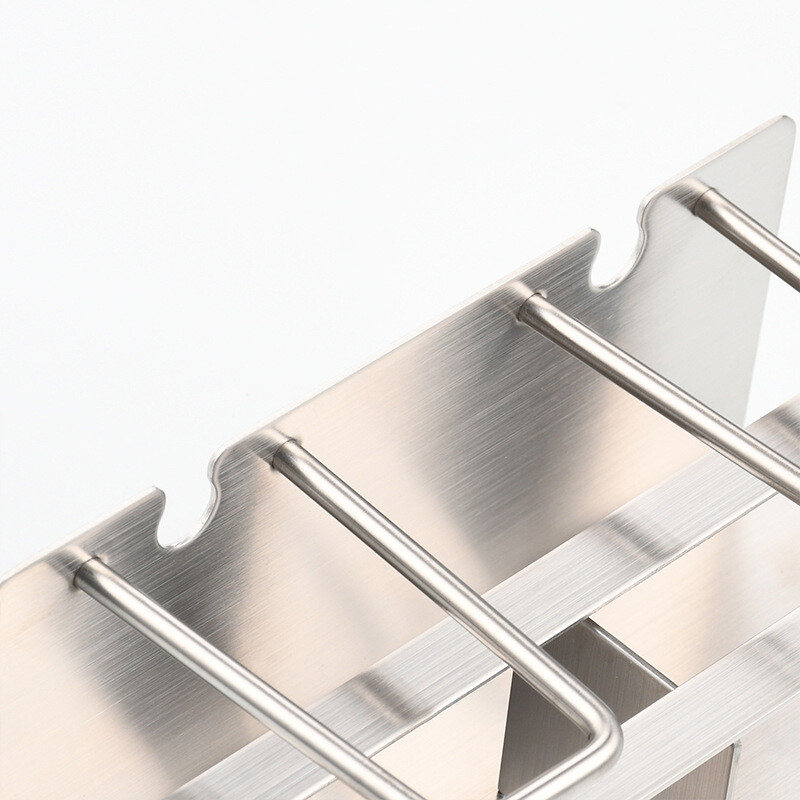 Toothbrush Holder Stainless Steel Toothpaste Rack Bathroom Household ...