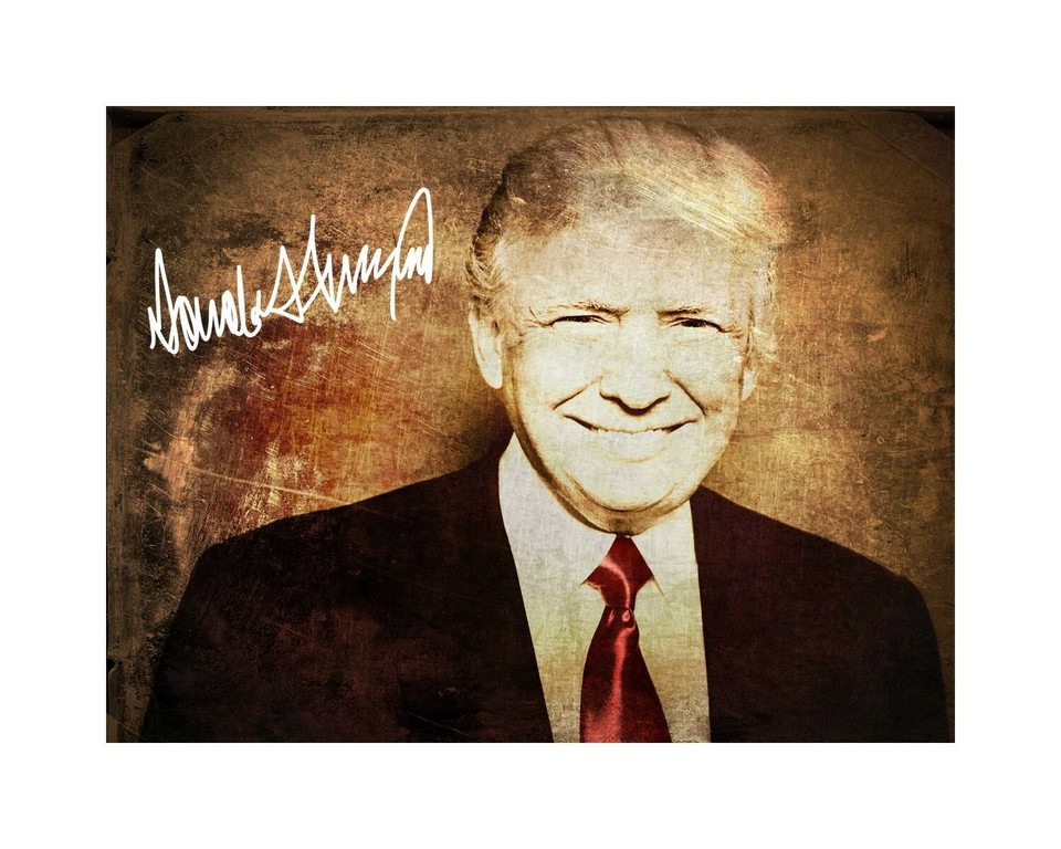 Donald Trump 8x10 Artistic photo print Signed US President autographed ...