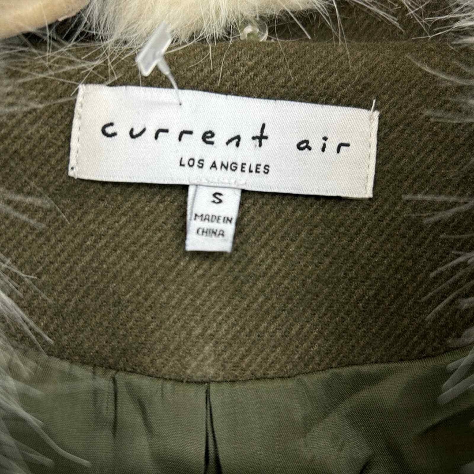 Anthropologie Current air green military jacket with … - Gem