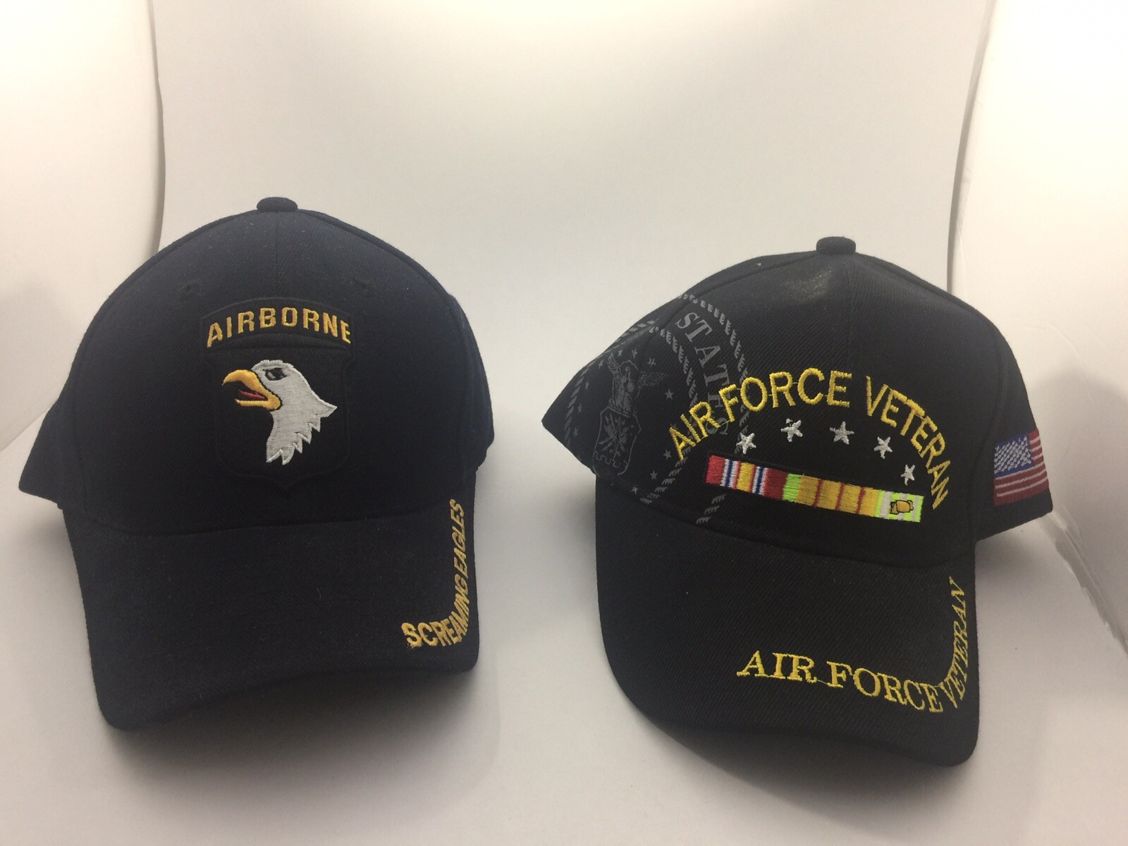 Air Force Veteran Hat Plus Screaming Eagle Hat 2 Toge… - Gem