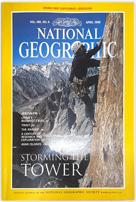 National Geographic Magazine - April 1996 Storming The Tower Jerusalem ...