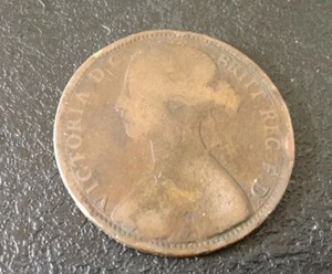 1863 Queen Victoria 1d One Penny Coin - Great Britain | eBay