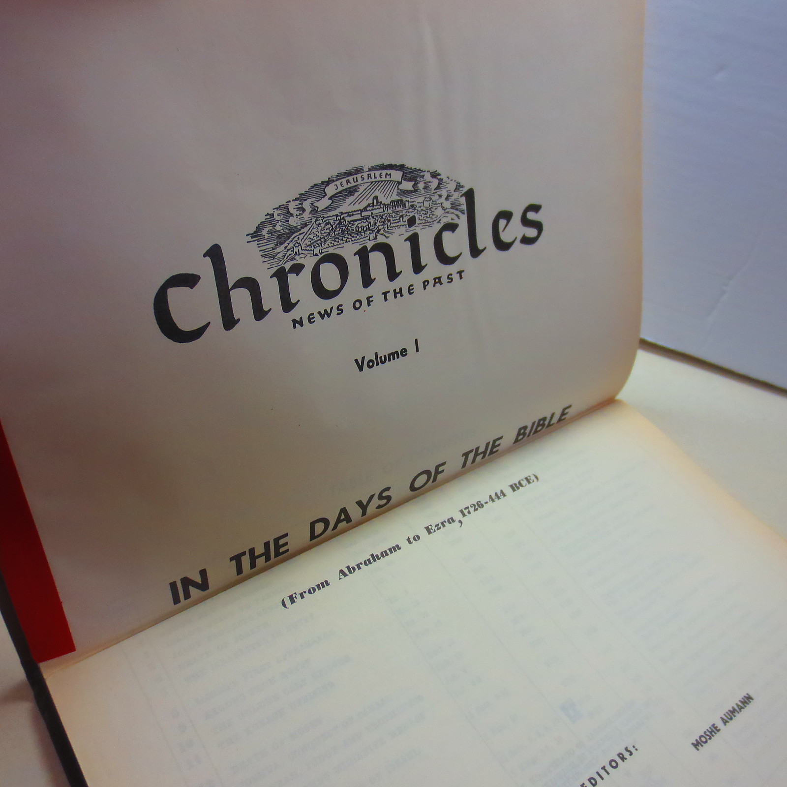 Chronicles News of the Past Volume One In the Days of the Bible | eBay