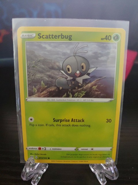 Pokémon TCG Scatterbug Sword & Shield - Battle Styles 011/163 Regular ...