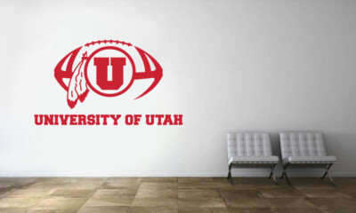 Utah Utes Logo Wall Decal NCAA College Football Vinyl Mural Sticker | eBay