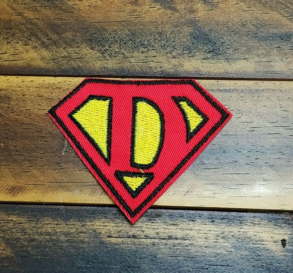 Superman Logo Patch Iron-On Superman Logo Superman Alphabet Super Hero ...