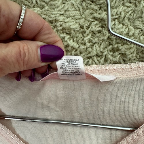 Victoria’s Secret Long Sleeve Nightshirt Sleep Shirt Baby Pink Size S ...