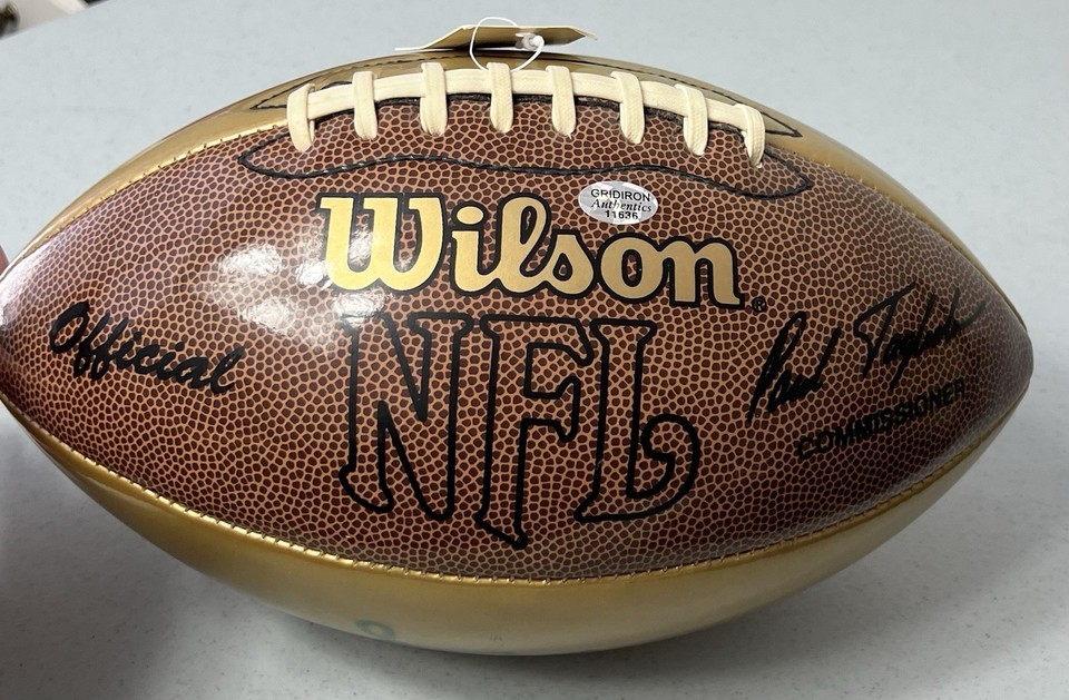 SONNY JURGENSEN HOF '83 Signed Autograph Official Wilson NFL Football ...