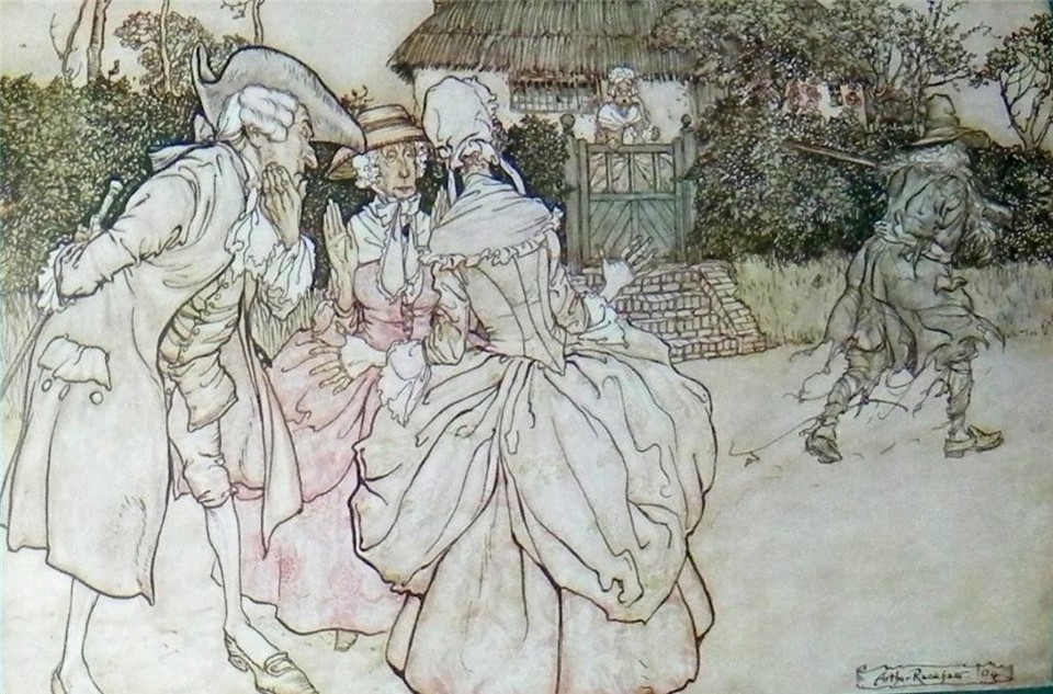 Rip Van Winkle Arthur Rackham 1905 51 illustrations Rare | eBay