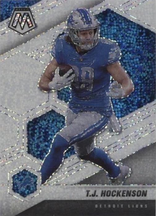 2021 Panini Mosaic - T.J. Hockenson #74 White Sparkle Prizm for sale ...
