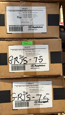 Appleton GRJS75 3/4” Explosion Proof Iron Outlet Box | eBay