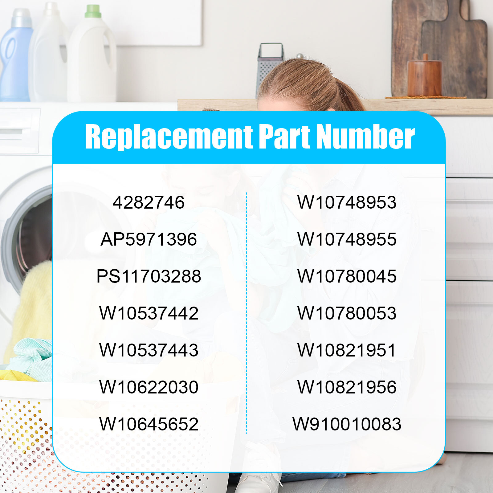 For Whirlpool W10780045 Genuine Washer Suspension Rod Spring Parts Kit ...