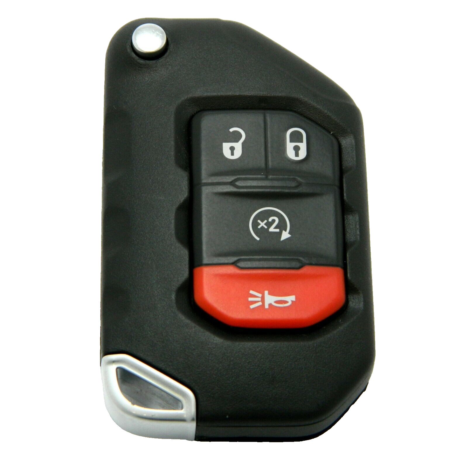 OEM 2018-2023 JEEP WRANGLER 4 BUTTON REMOTE START SMART FLIP KEY FOB ...