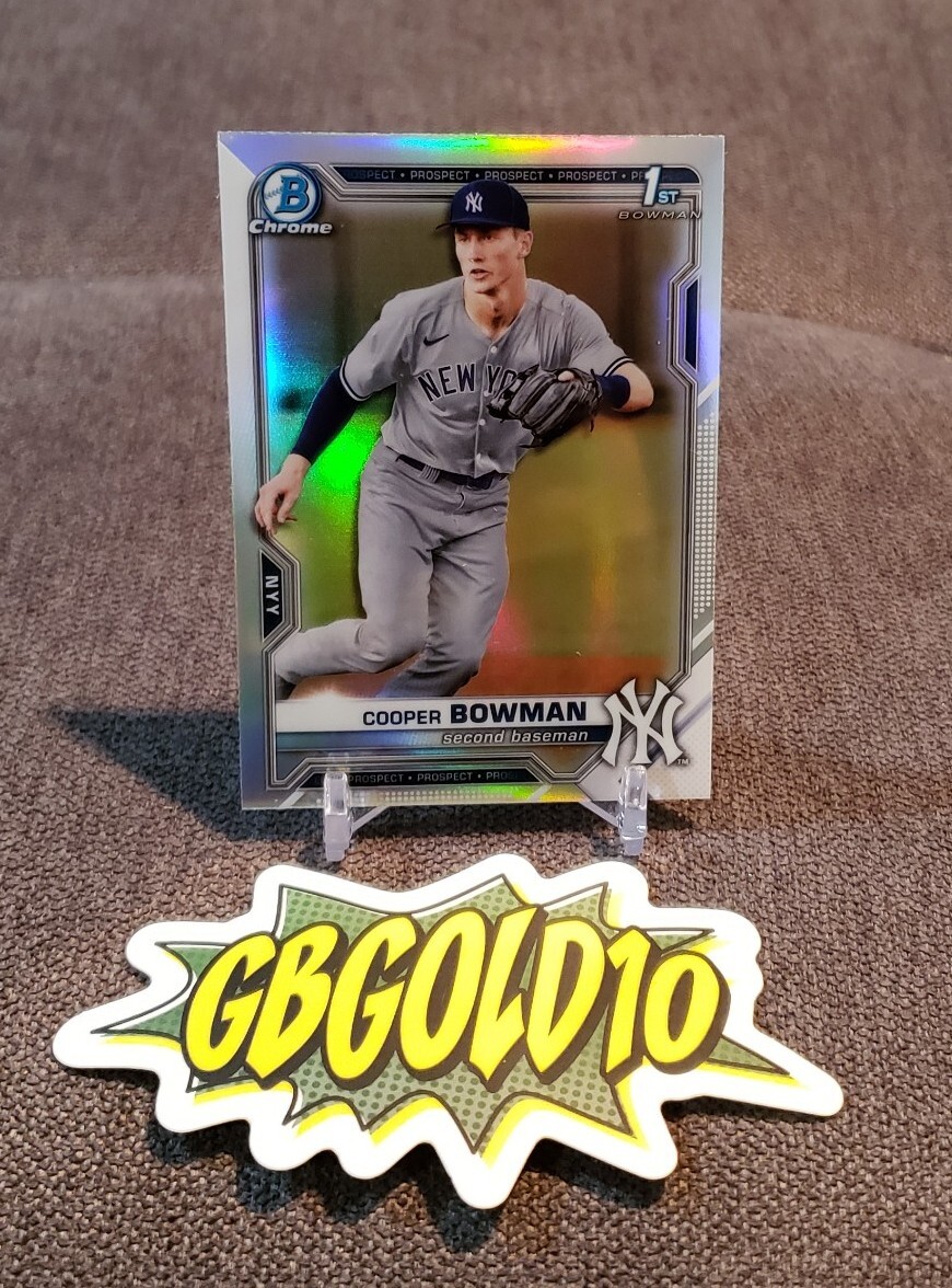 2021 Bowman Chrome Draft Cooper Bowman Refractor 1st Prospect #BDC-87 ...