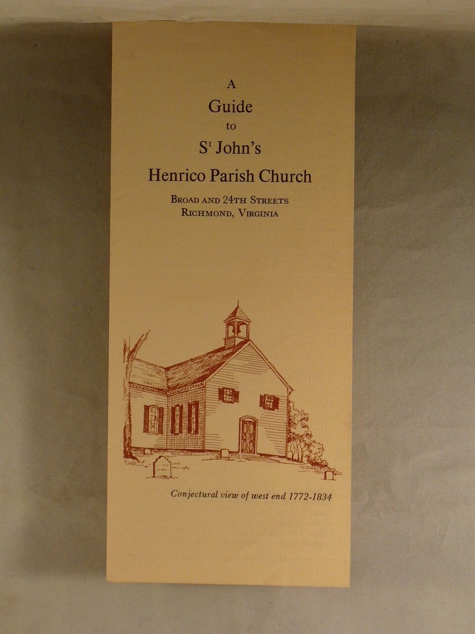 A Guide to St. John's Henrico Parish Church (1975) Richmond, Virginia ...