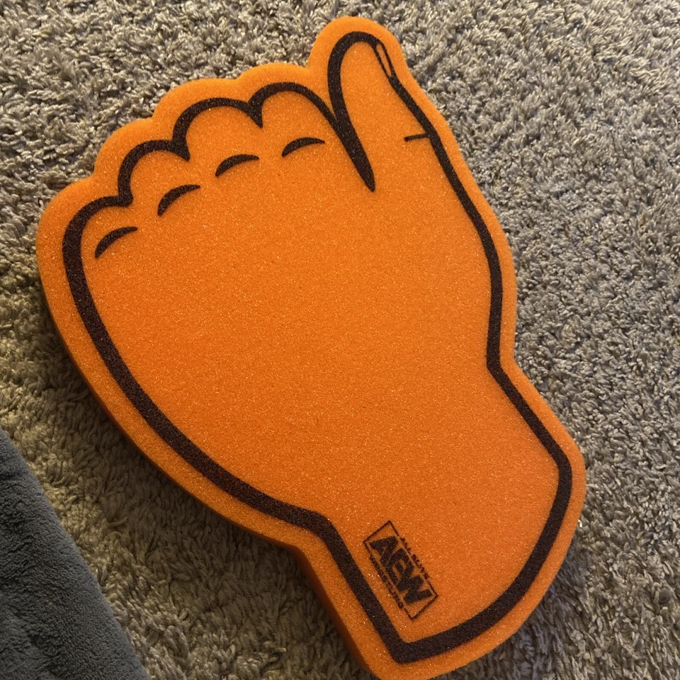AEW Orange Cassidy Foam Finger, Licensed AEW Item. | eBay