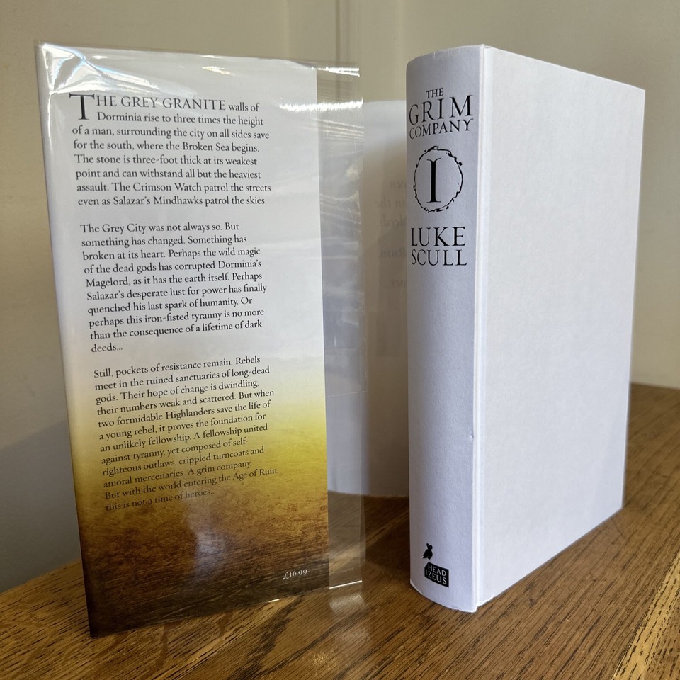 The Grim Company Trilogy by Luke Scull SIGNED UK 1st/1st HB Set Head Of ...