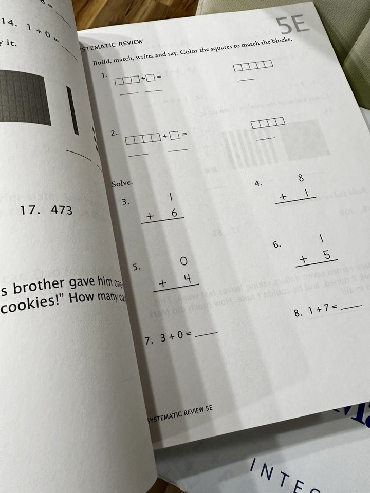 Alpha Math U See Single Digit Addition Subtraction Workbook Instruction ...