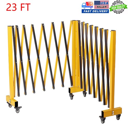 23FT Expandable Barricade Gate Metal Folding Security Barrier ...