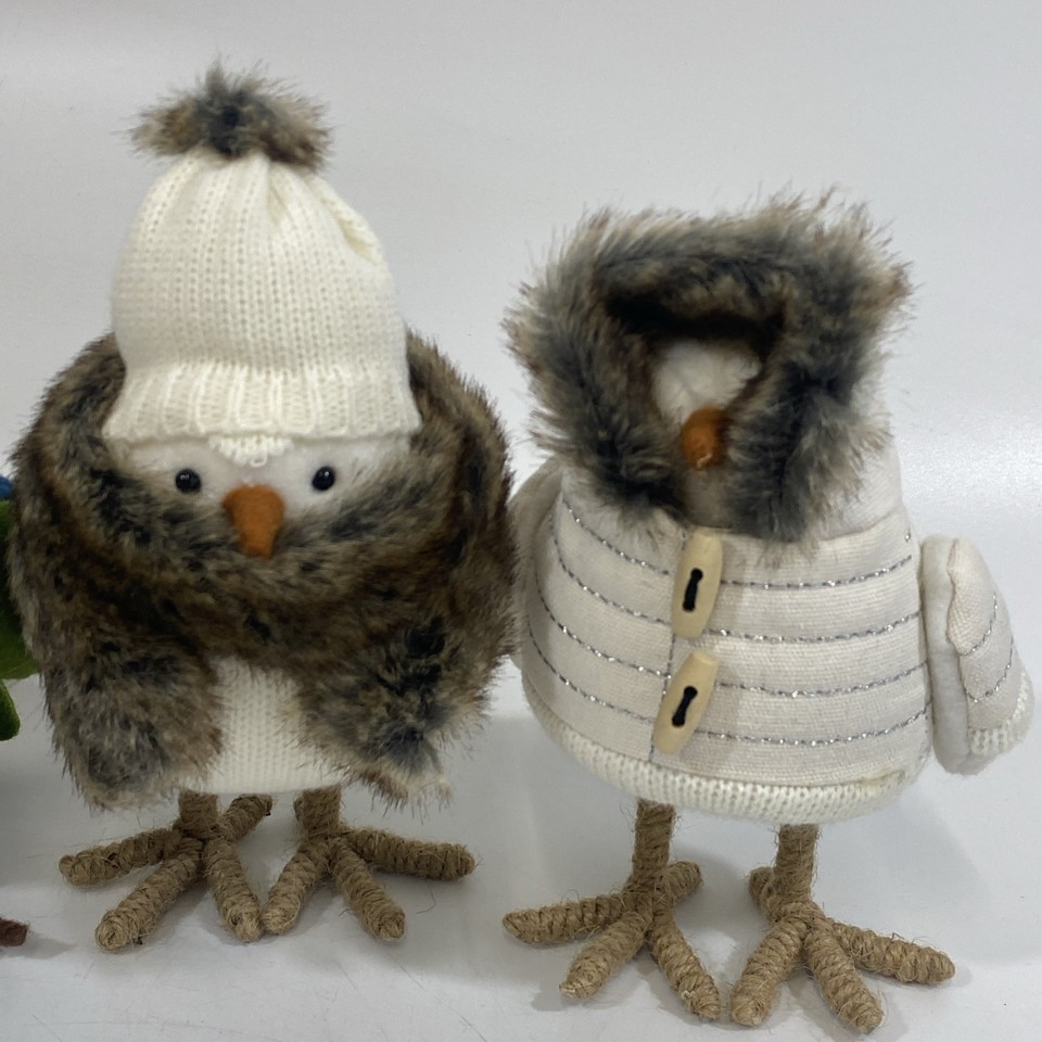 Target Spritz Birds Lot Of 4 Featherly Friends Christmas Fall & Winter ...
