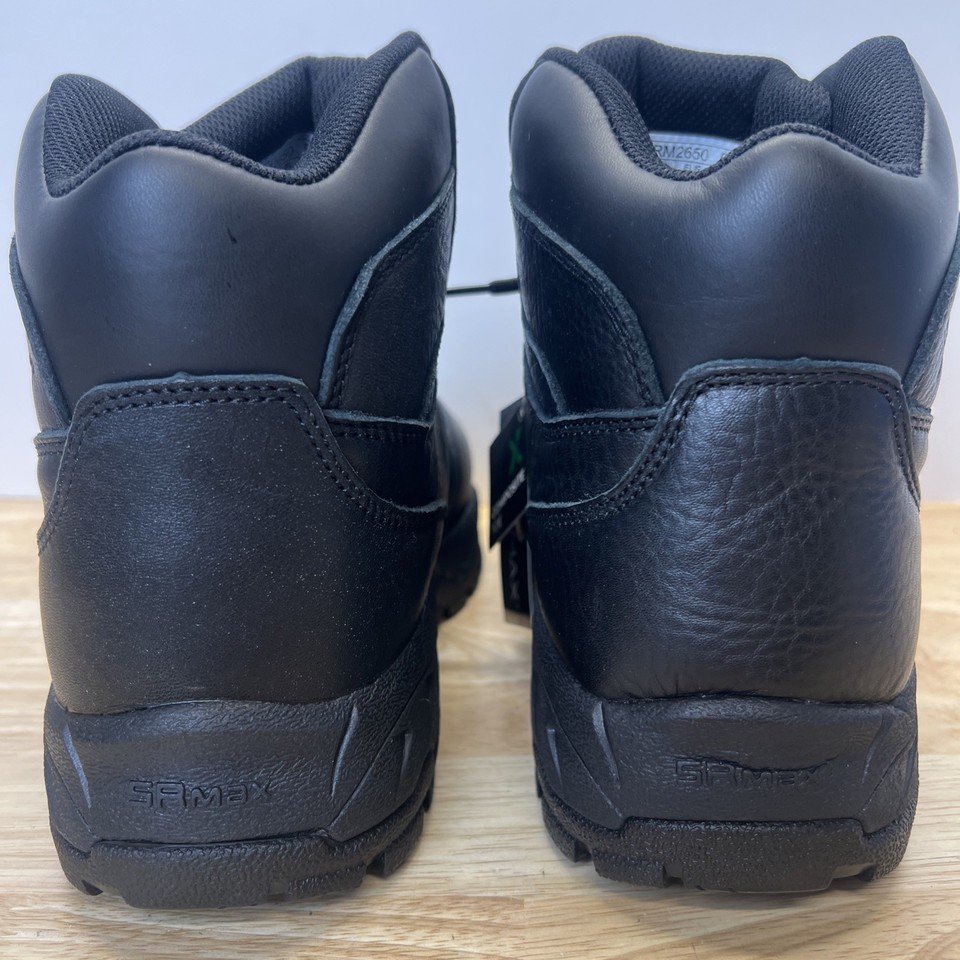 SR Max Boots Mens 10 M Denali Safety Toe Work Black Leather MaxTRAX ...