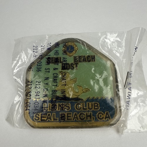 Lions Club Seal Beach Host Seal Beach, CA button Pin Lapel 2” | eBay