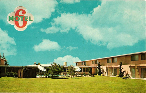 Early Motel 6 Chrome Postcard Merced California | eBay