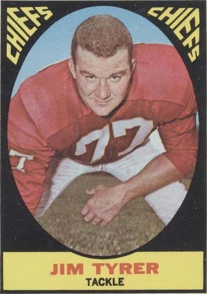 1969 Milton Bradley Win-A-Card Game - 1967 Topps Football #68 Jim Tyrer ...