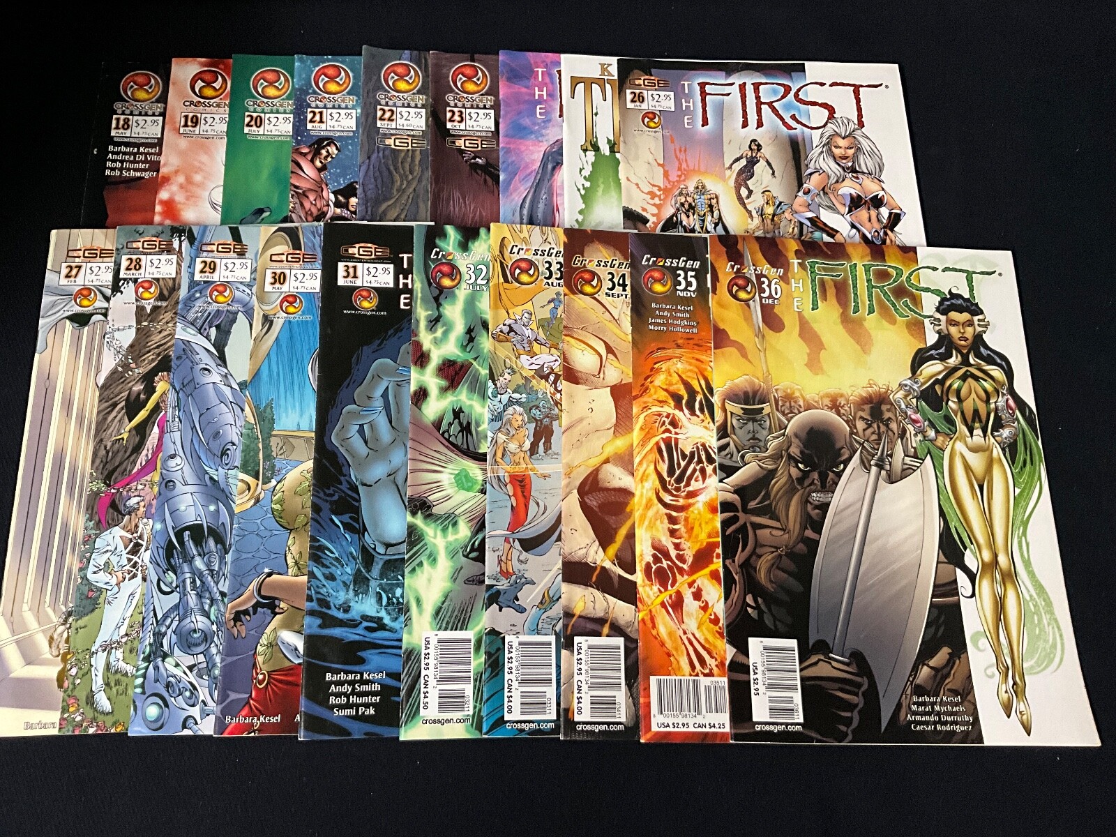 The First#18-36, Crossgen Comics, 19 total books | eBay