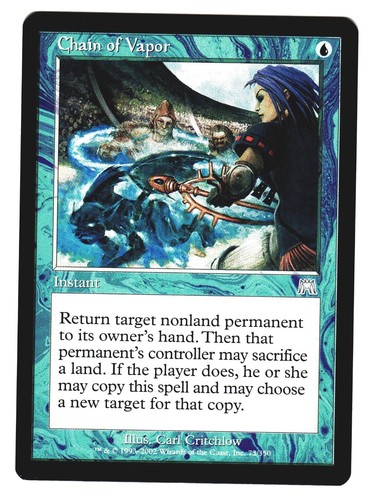 Magic The Gathering MTG - Onslaught ONS 2002 - #73 Chain of Vapor NM x1 ...