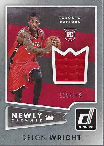 2015-16 Donruss Newly Crowned Rookie Jerseys #11 Delon Wright Jersey ...