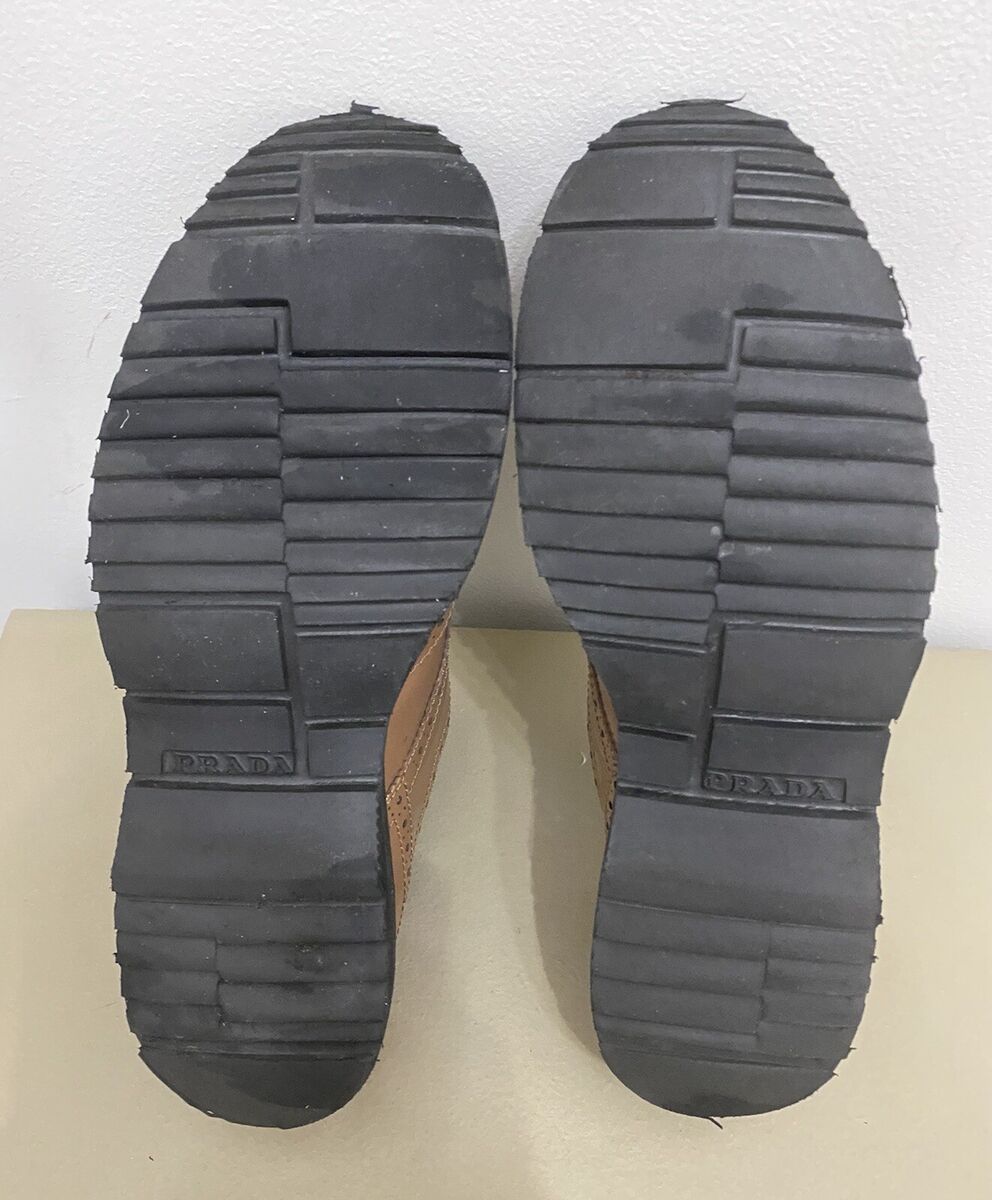 PRADA Patent leather wing tip brogue Platform Sneakers/shoes PRADA Patent leather wing tip brogue Platform Sneakers/shoes