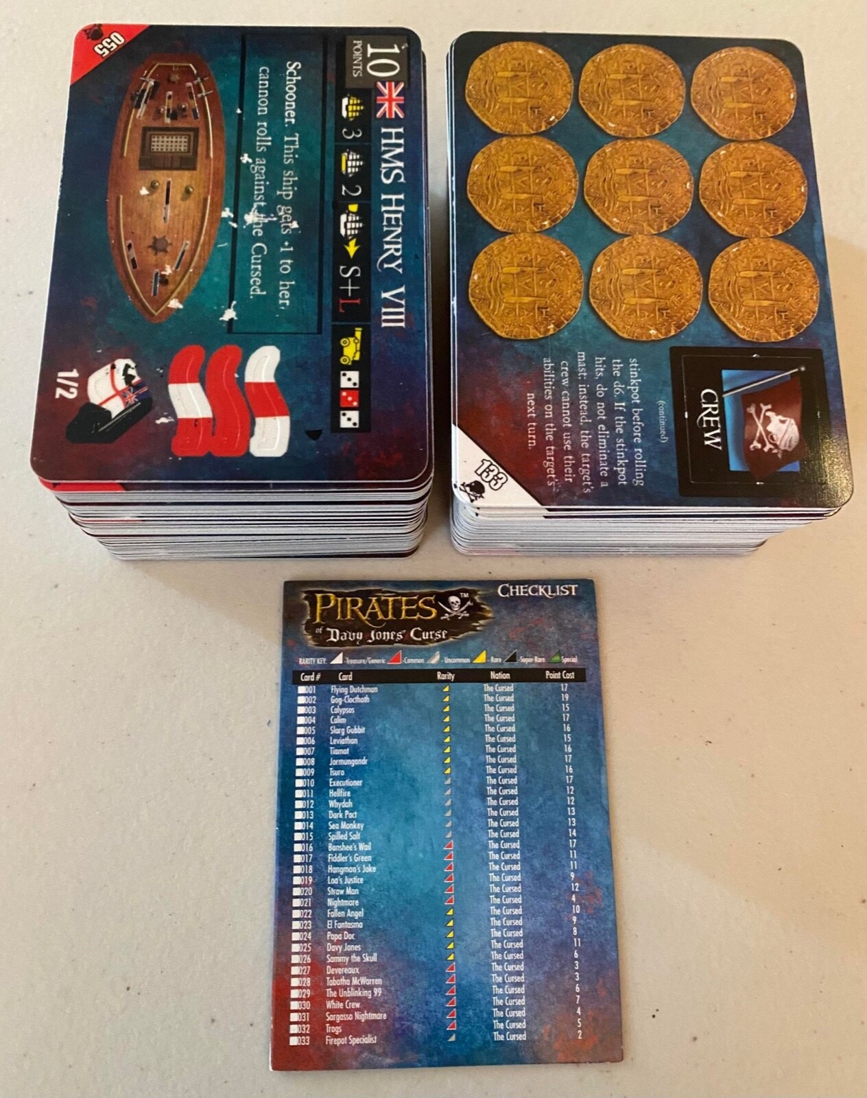WizKids Pirates CSG Davy Jones' Curse Singles - Your Choice | eBay