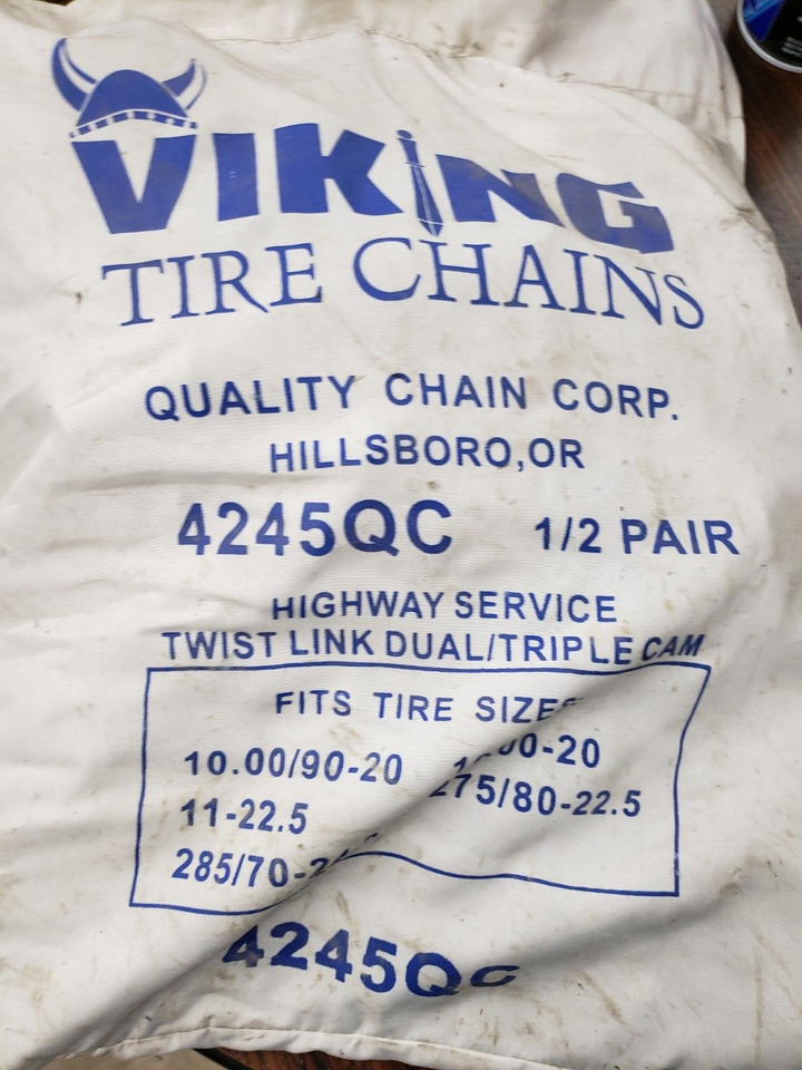 Viking Chains 4245QC Dual/Triple 7mm Link Cam Tire Chains 1/2 Set - 1 ...