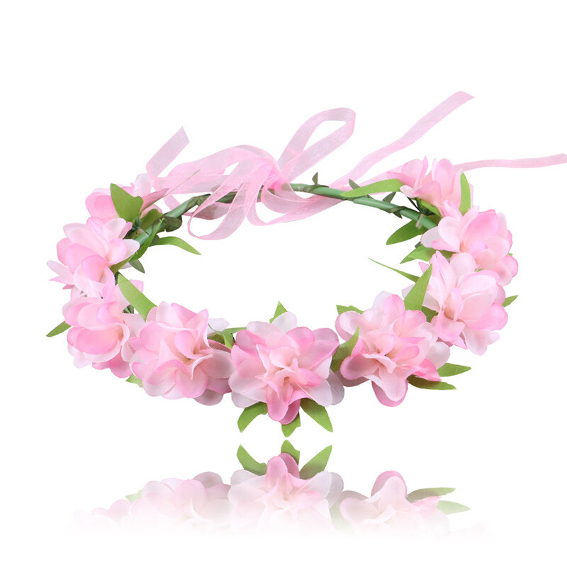 Flower Headband Head Garland Hair Band Crown Wreath Festival Boho Beach ...