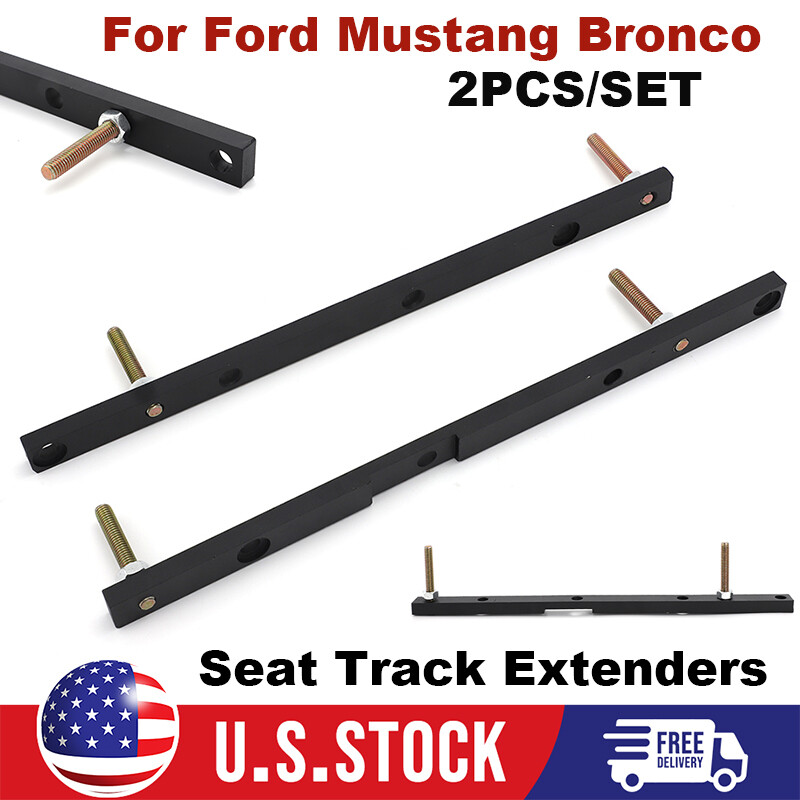 For 64-70 Mustang SEAT TRACK EXTENSIONS EXTENDERS 67-70 Cougar,Bronco ...