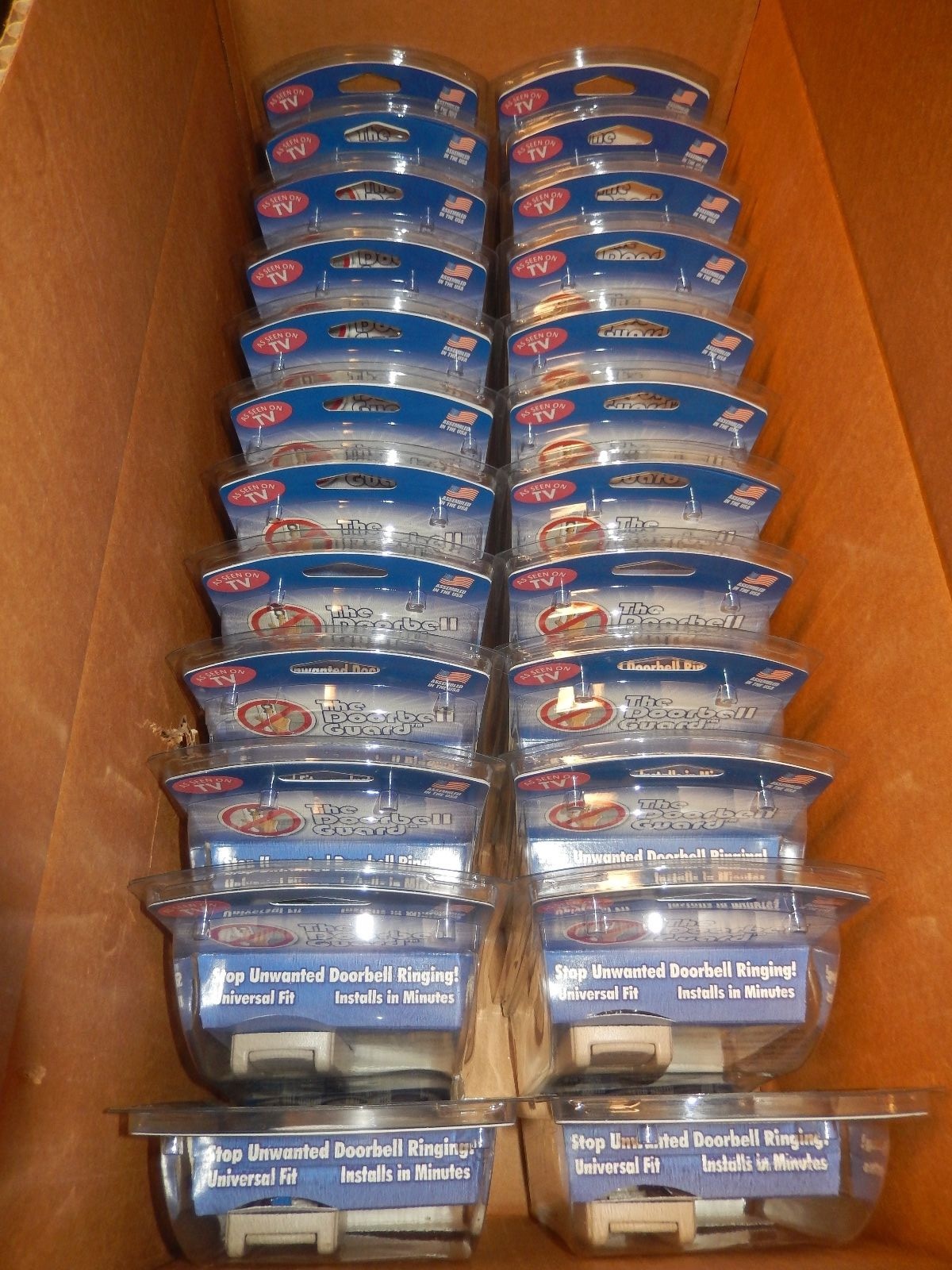 LOT of 24 NEW "The Doorbell Guard" - Door Bell Lock - Stop Ringing Your ...