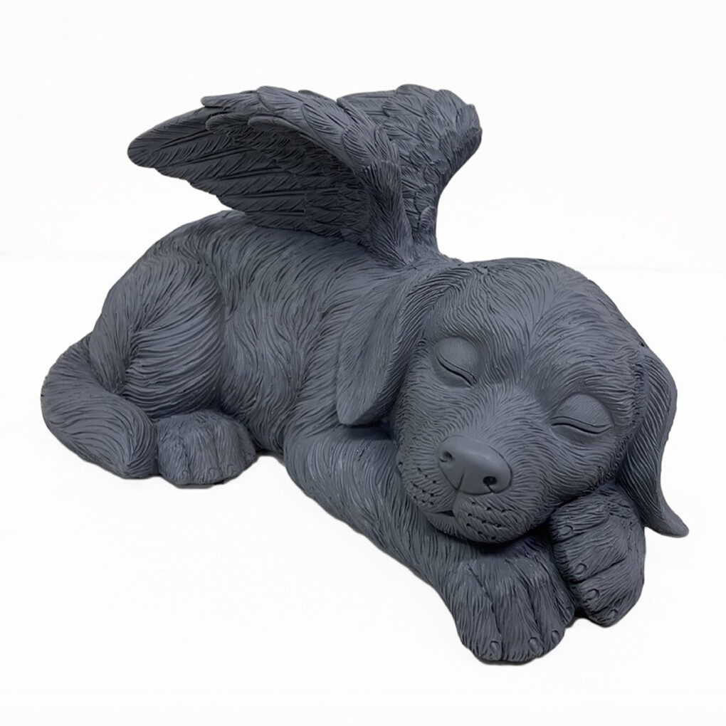Angel Dog Statue Commemorates Pet Thoughtful Pet Loss Gift Idea Gray ...