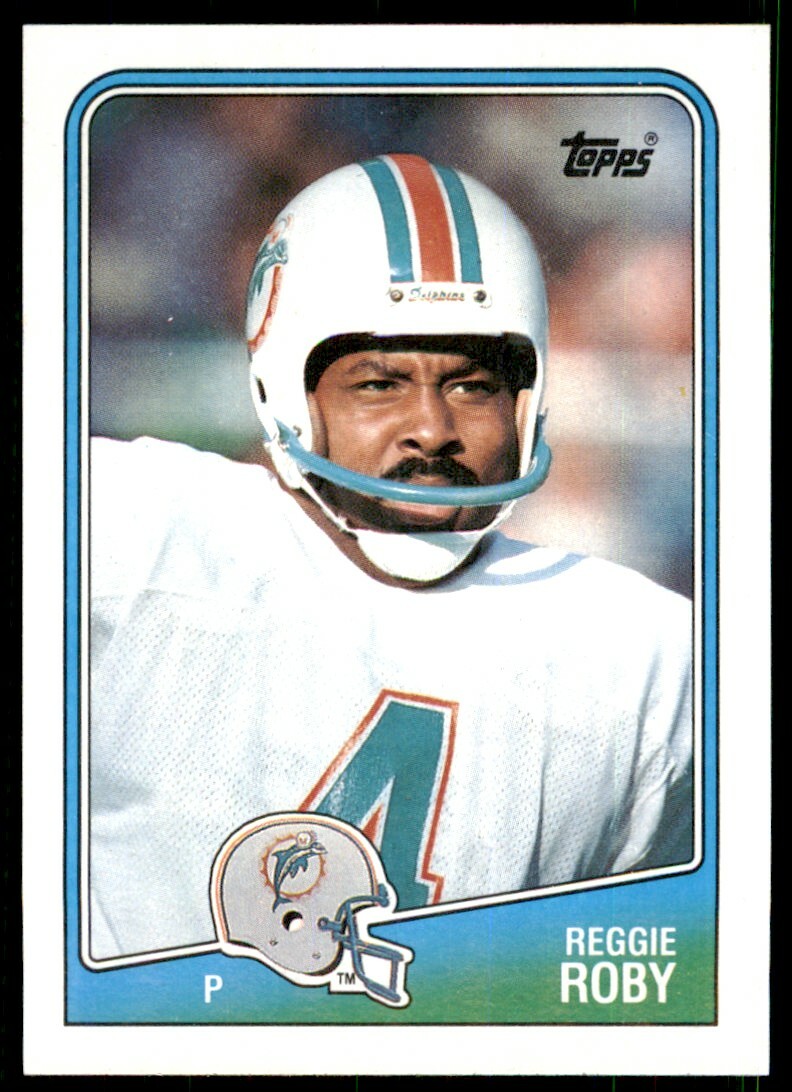 1988 Topps Reggie Roby Miami Dolphins #195 | eBay
