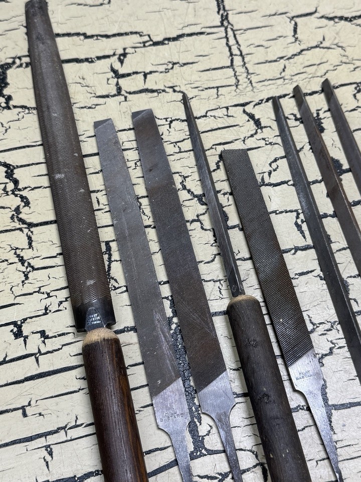 23 Vtg Black Diamond Hand File Tool Mixed Lot USA Flat Triangle Round ...