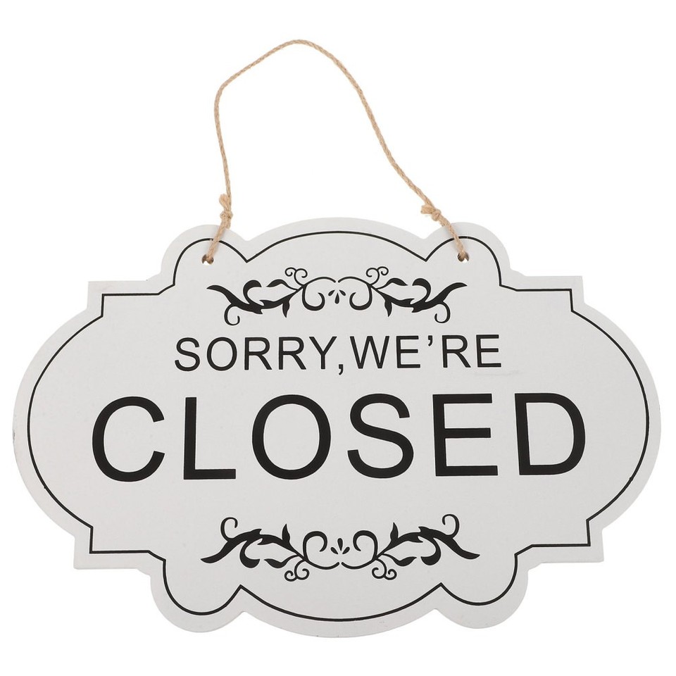 Wooden Open Sign Closed Sign Double-sided Closed Open Sign | eBay Australia