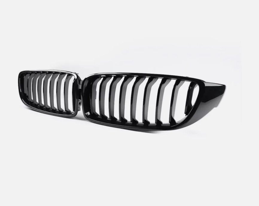 Fit 2014-2020 BMW F32 F33 F36 4-Series Front Bumper Gloss Black Grill ...